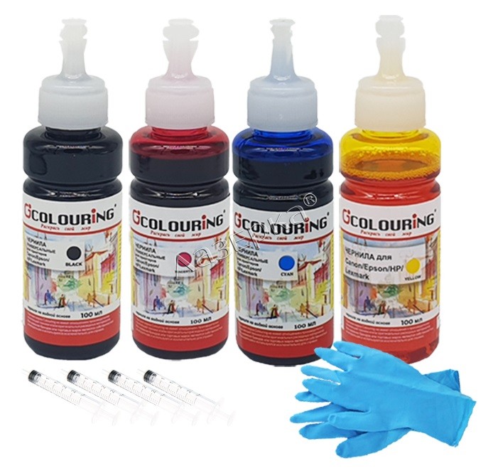 Чернила Colouring CG_INK_T67344A_Y_70ml совместимые желтый купить на ...